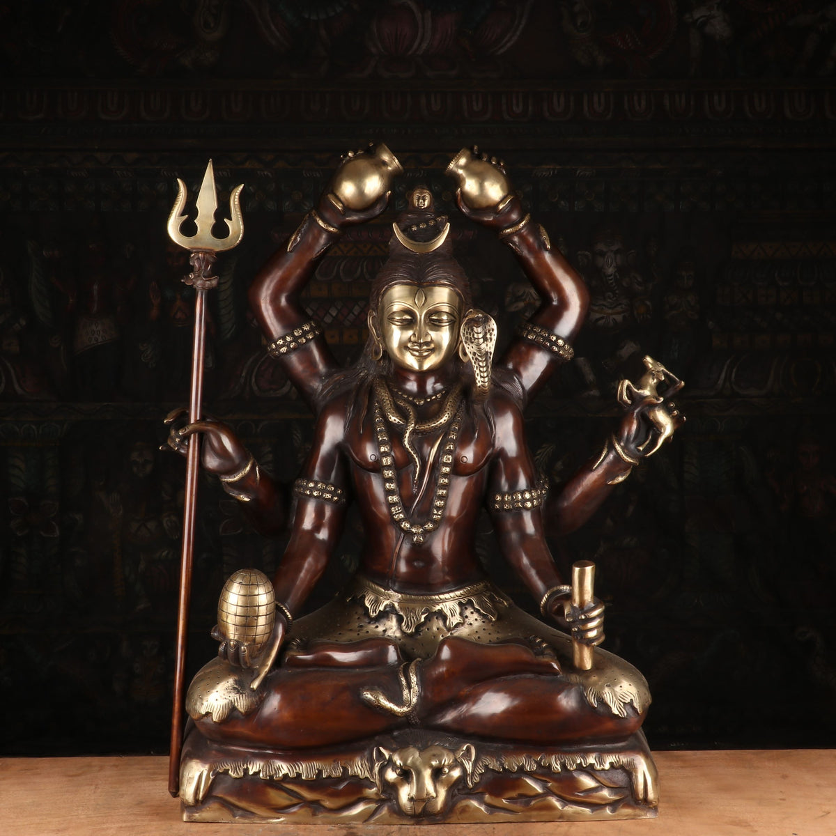 Brass Large Size Exclusive Rama Darbar Ram Family Statue Idol Home ...