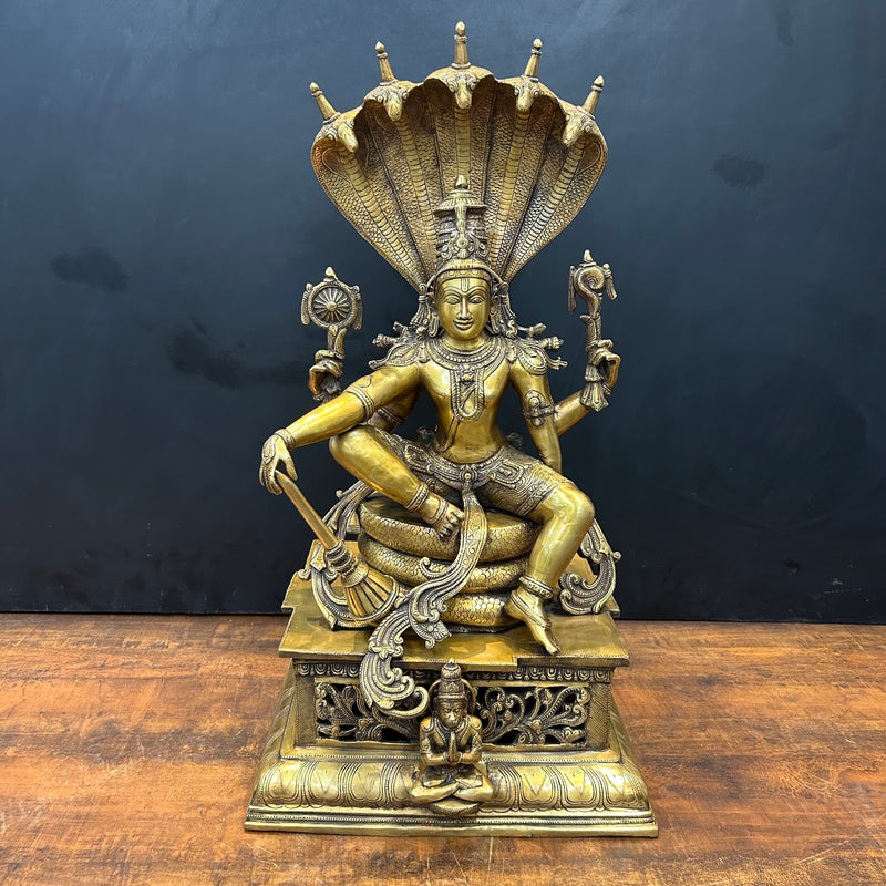 Brass Large Exclusive Vishnu Shri Hari Narayanan Idol 2.5 Feet 463244