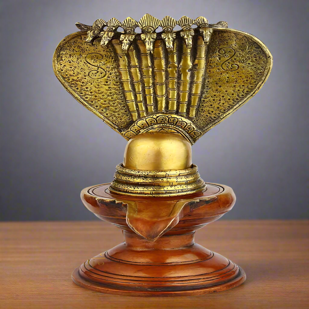 Brass Lord Shiva Lingam Shivling Idol Antique Finish For Home Decor 13 ...