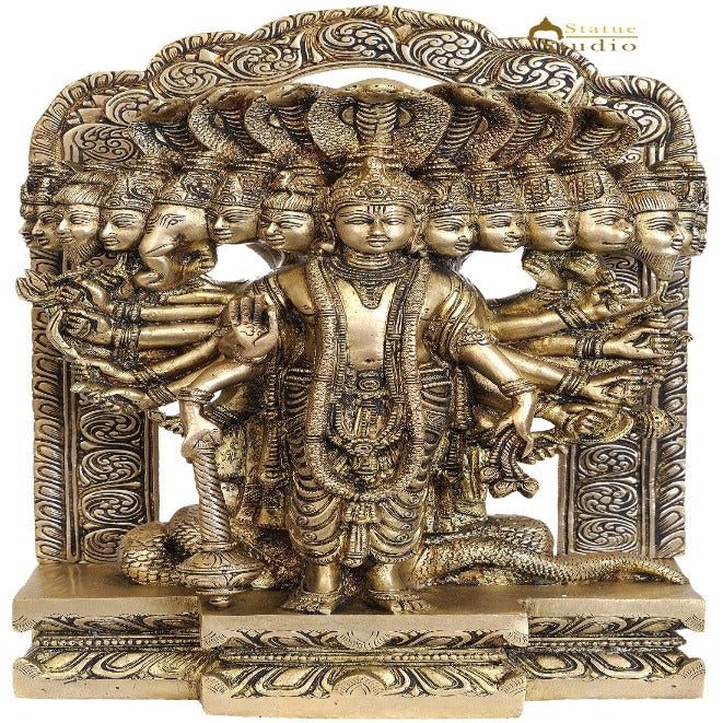 Brass Indian Hindu Lord Vishnu in His Cosmic Magnification Antique ...