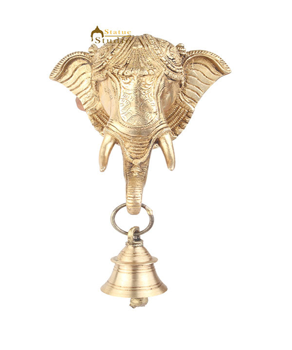 Brass Handicraft Elephant Design Door Bell Knocker For Home Decorative ...