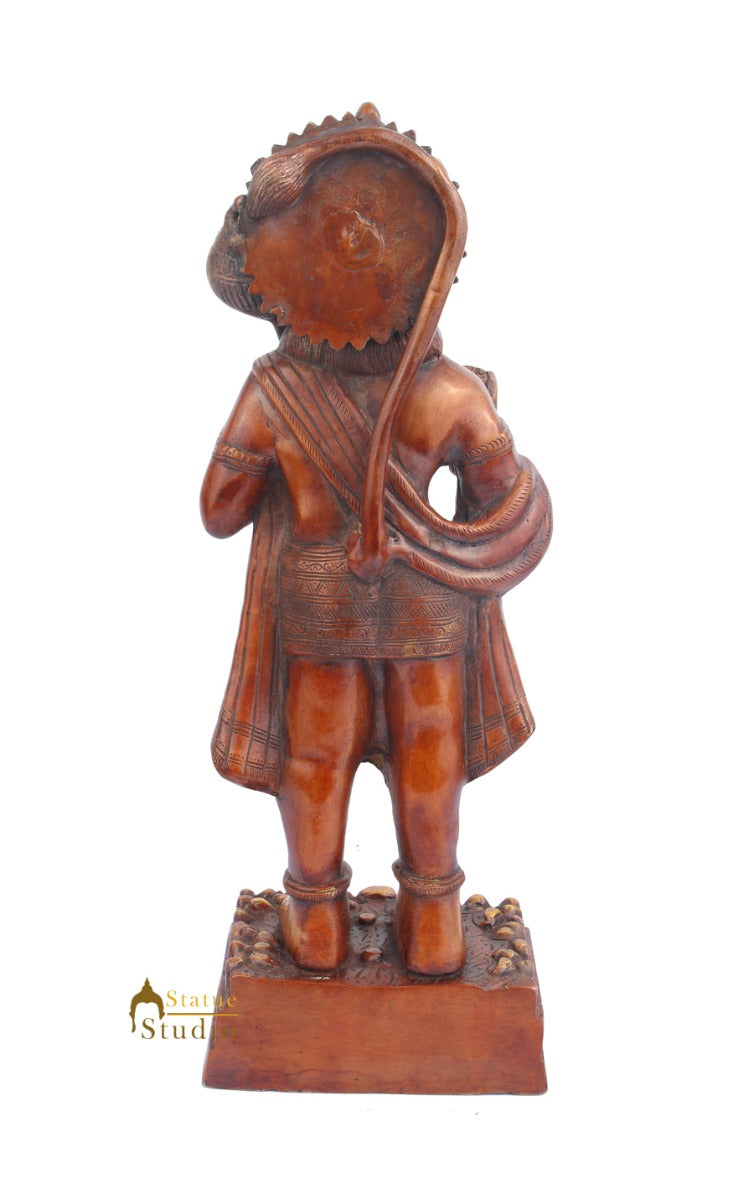 Indian Hinduism Deity Powerful Lord Maruti Idol Standing Hanuman Statue 17"