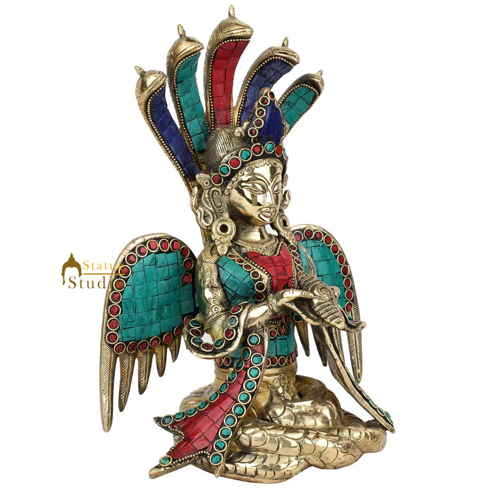 Indian Brass Serpent Lady Naga Naag Kanya Feng Shui Vastu Décor Gift ...