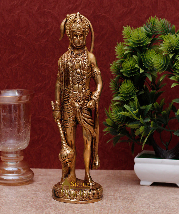 Fine Exclusive Pawan Putra God Hanuman Standing Idol Murti Décor Gift ...