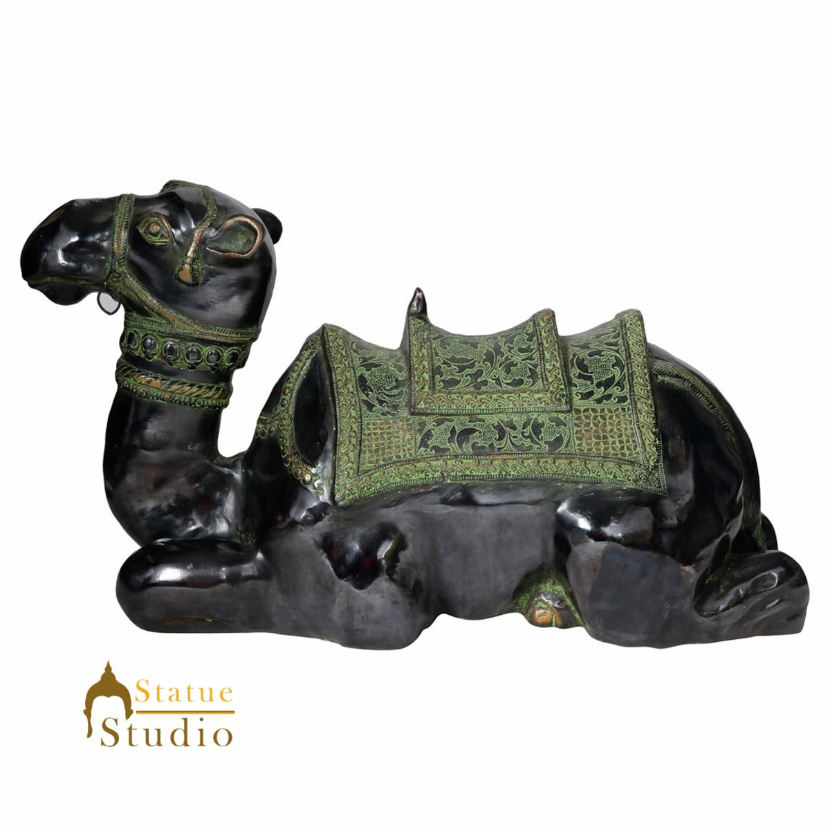 Indian Brass Home Garden Décor Sitting Camel Statue Figurine Showpiece ...