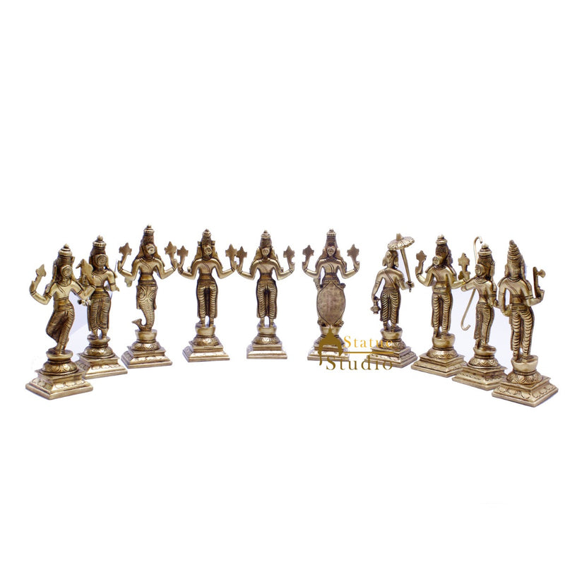 Brass Dashvavtar Vishnu Roopam Super Fine Exclusive Statue Idol For ...
