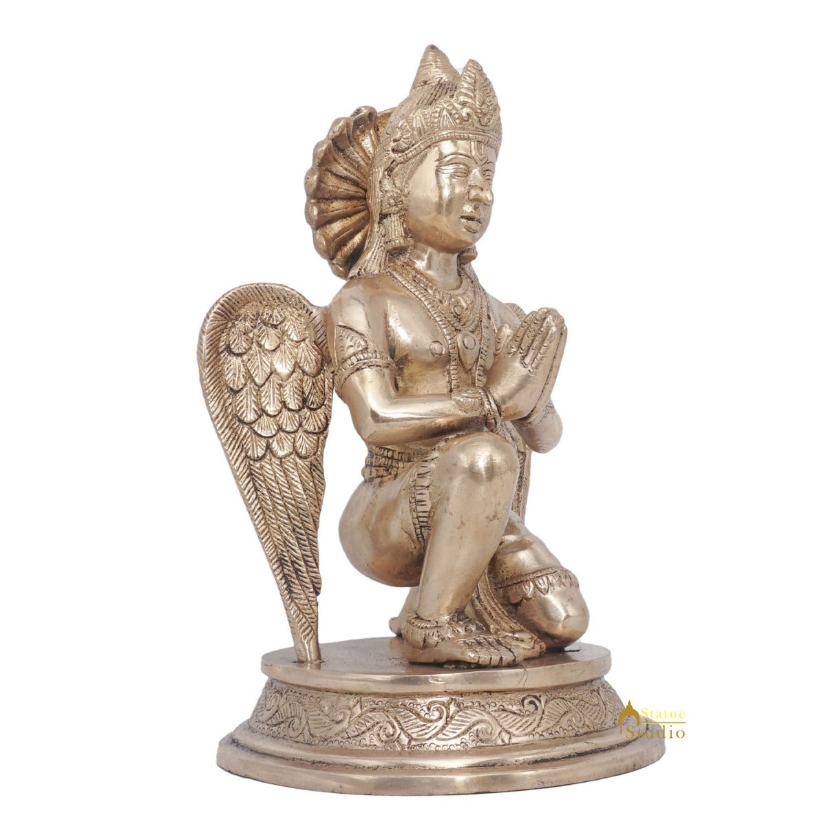 Brass Garuda Idol Vishnu Vehicle Eagle Murti Home Décor Feng Shui Vastu ...