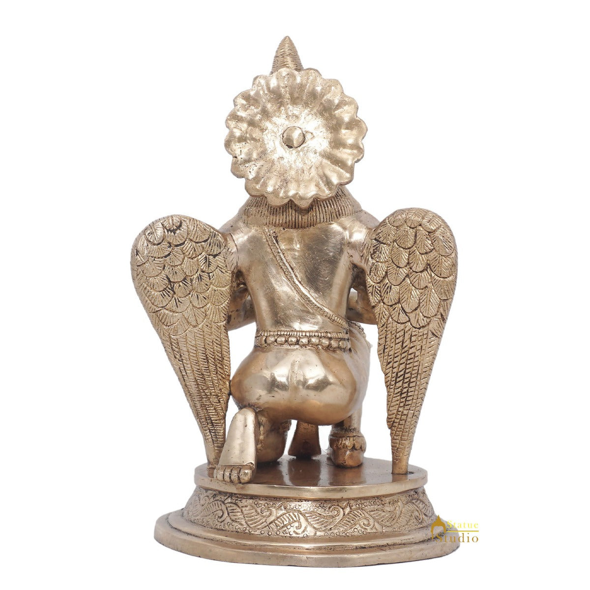 Brass Garuda Idol Vishnu Vehicle Eagle Murti Home Décor Feng Shui Vastu ...