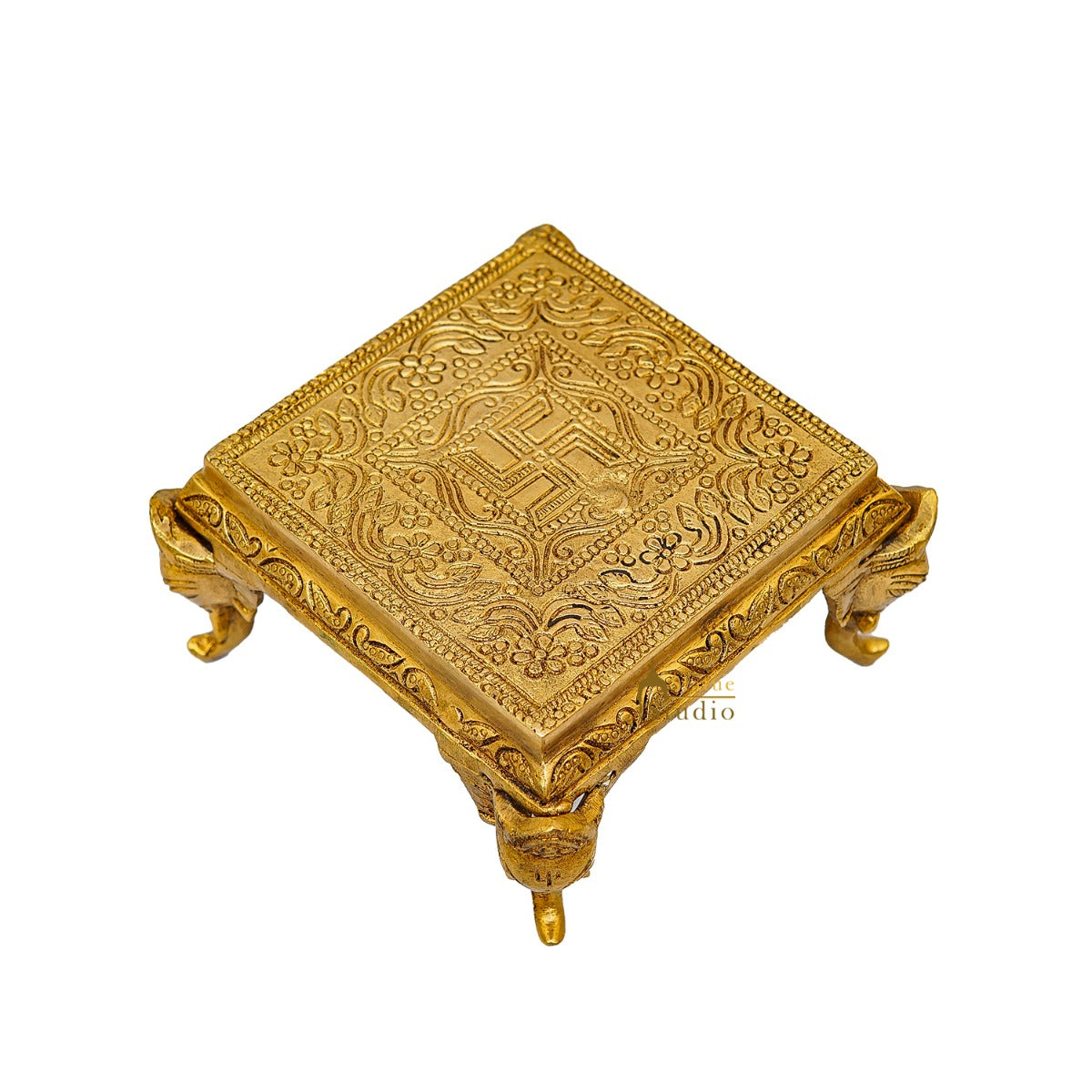 Brass Pooja Chowki For Home Temple Puja Room Diwali Décor